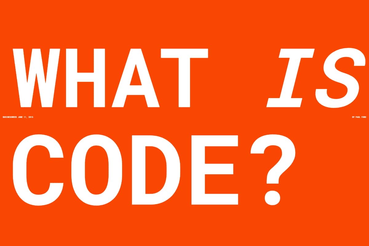 Fundst ck What Is Code Von Paul Ford Teamprove Fundst ck What Is Code Von Paul Ford Teamprove